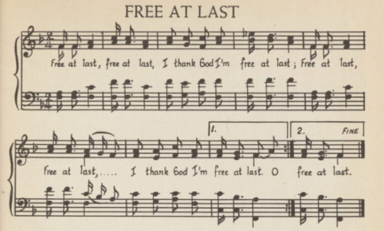 "Free At Last" Spiritual - Junior Poetry Anthology